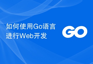 How to use Go language for web development-Golang-php.cn