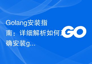 Golang Installation Guide: Detailed analysis of how to install golang correctly!-Golang-php.cn