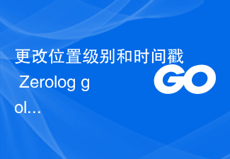 Change location level and timestamp Zerolog golang-Golang-php.cn