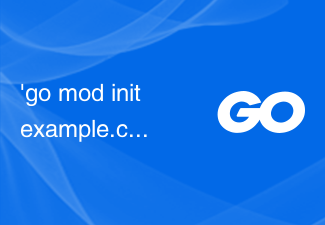 'go mod init example.com/m' initialize v0 or v1 module-Golang-php.cn