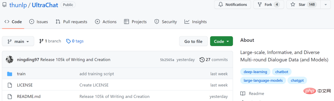 Implementing Tsinghua UltraChat multi-round conversations using multiple ChatGPT APIs-AI-php.cn