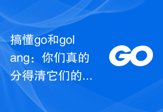 Understand go and golang: Can you really tell the difference between them?-Golang-php.cn