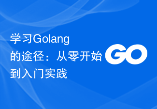 The way to learn Golang: from scratch to entry-level practice-Golang-php.cn