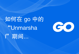 How to skip error fields during 'Unmarshal' in go?-Golang-php.cn