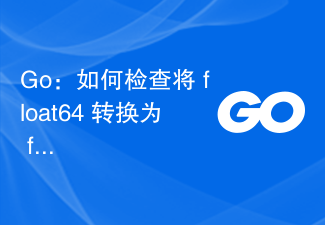 Go: How to check precision loss when converting float64 to float32-Golang-php.cn