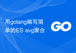 Writing simple ES avg aggregation in golang-Golang-php.cn