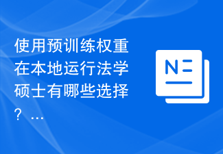 What are the options for running LLM locally using pre-trained weights?-Python Tutorial-php.cn