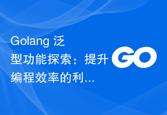 Golang generic function exploration: a powerful tool to improve programming efficiency-Golang-php.cn