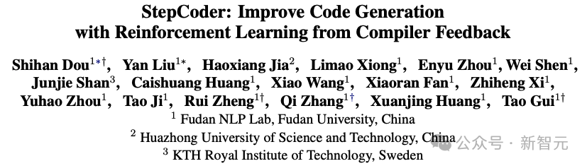 Complete The Code Generation Task Fudan Et Al Release Stepcoder Framework Reinforcement