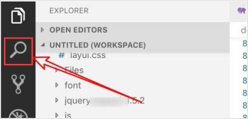 How to set search conditions in Vscode_Vscode setting search conditions tutorial-Computer ...