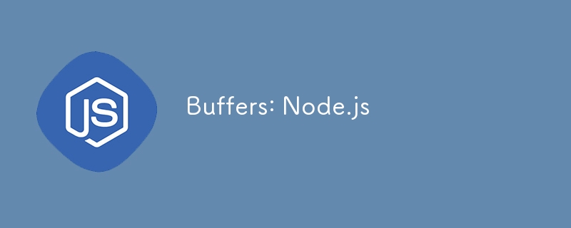 Buffers: Node.js-JS Tutorial-php.cn