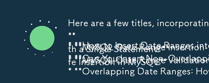 Here are a few titles, incorporating questions and focusing on the core problem: * How to Insert ...