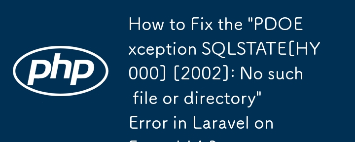 如何修復 Fortrabbit 上 Laravel 中的「PDOException SQLSTATE[HY000] [2002]：沒有這樣的檔案或目錄」錯誤？-php教程-PHP中文網