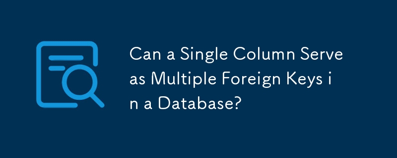 Can a Single Column Serve as Multiple Foreign Keys in a Database?-Mysql Tutorial-php.cn