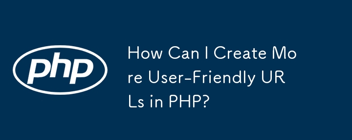 How Can I Create More User Friendly Urls In Php Php Tutorial Phpcn