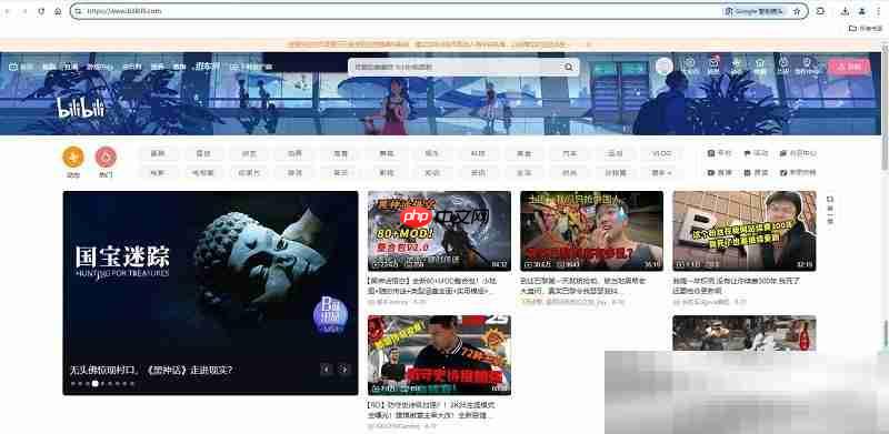 bilibili官网入口（b站网页版入口地址）-手机软件-PHP中文网