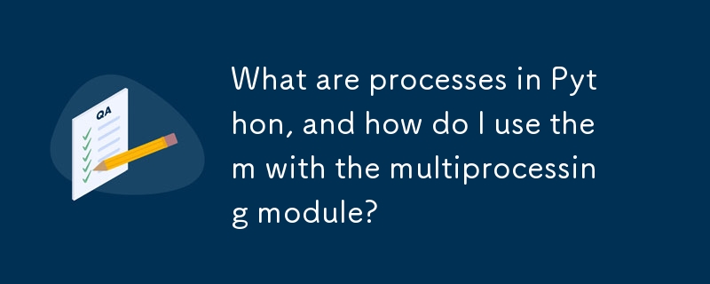 What are processes in Python, and how do I use them with the multiprocessing module?-Python ...