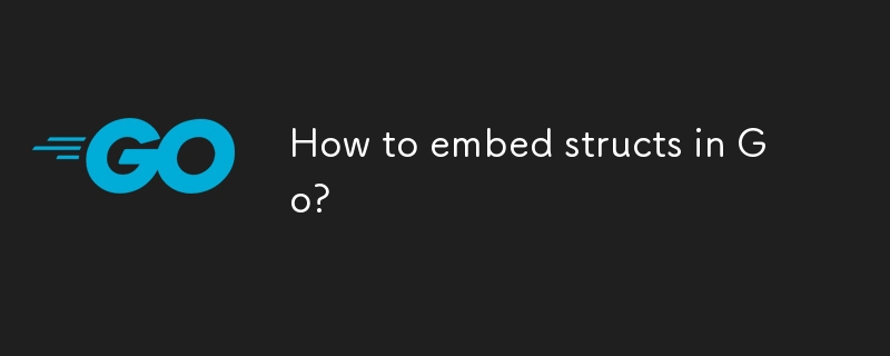 How to embed structs in Go?-Golang-php.cn