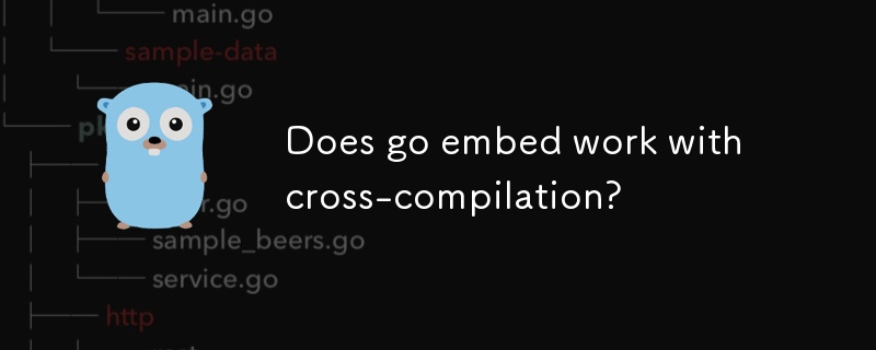 Does go embed work with cross-compilation?-Golang-php.cn