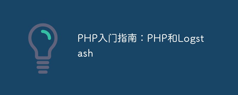 Php入門指南:php和logstash Php教程 Php中文網
