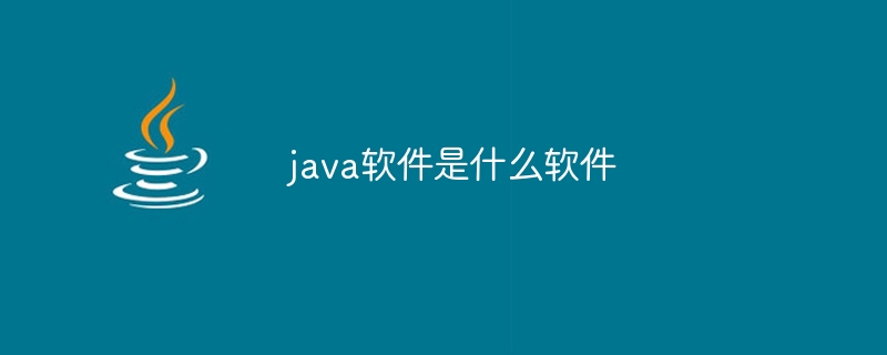 What software is java software?-javaTutorial-php.cn