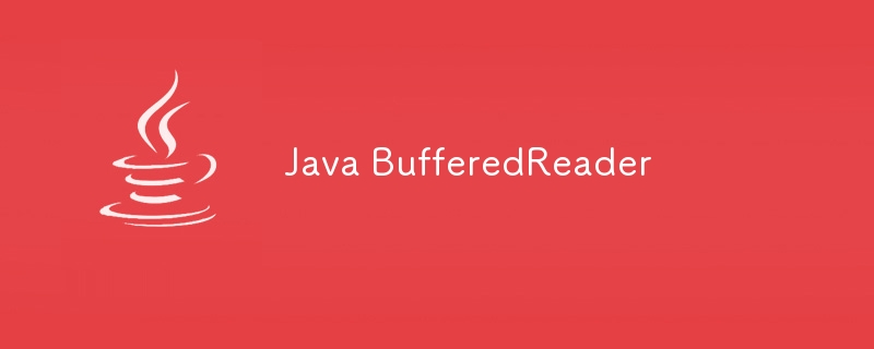 Java BufferedReader-java教程-PHP中文網