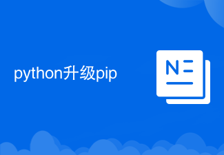 python升级pip命令_python升级pip指定版本_python升级pip的方法-PHP中文网